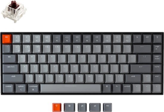 Keychron K2 toetsenbord Bluetooth QWERTY Engels Zwart | bol.com