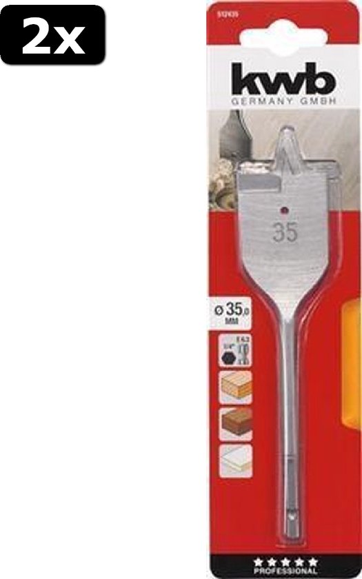 2x KWB 5124 speedboor 35 mm | bol.com