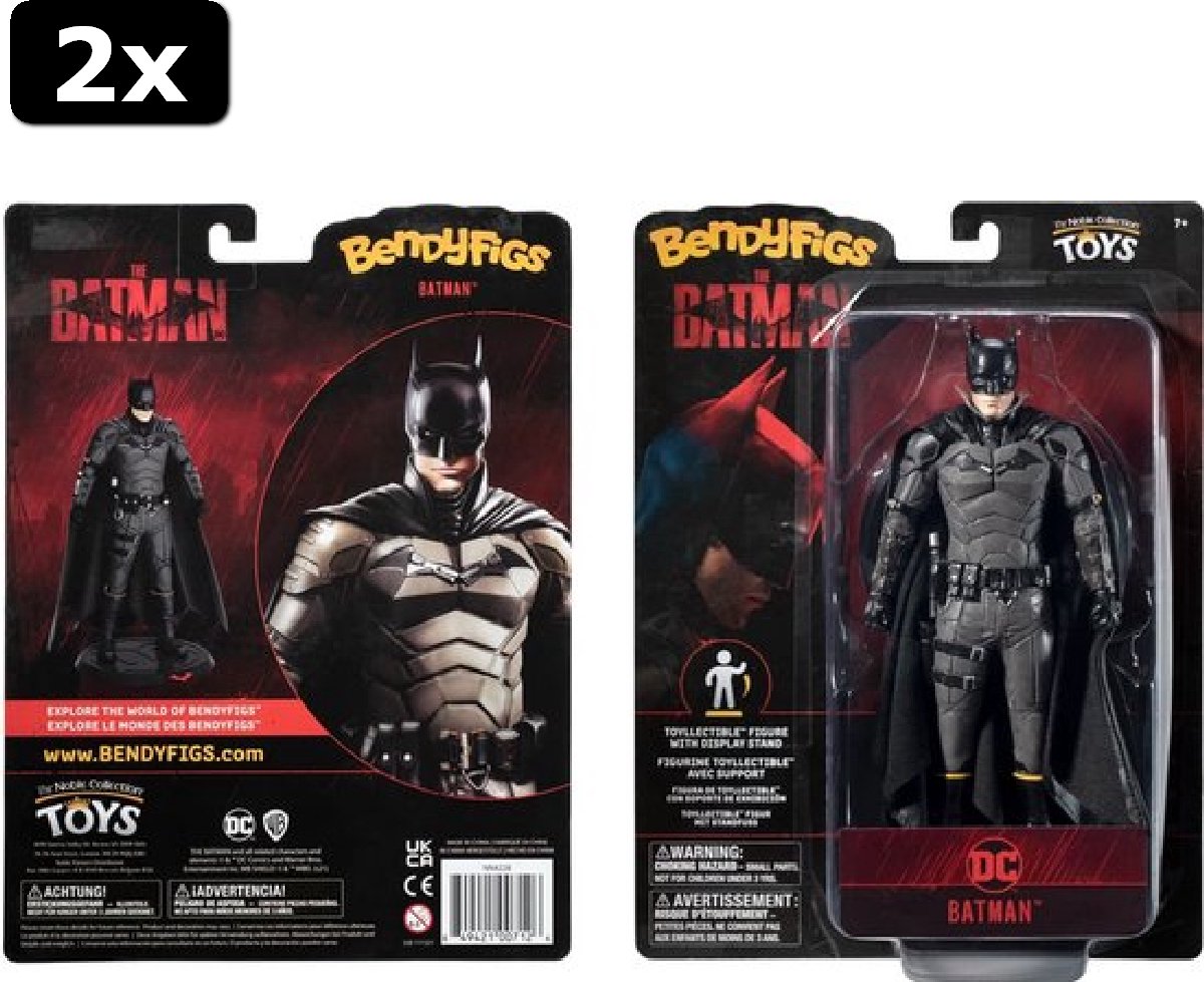 2x DC Comics: The Batman - Batman Bendyfig | bol.com