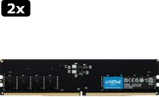 2x CRUCIAL - geheugen - 16GB - CL40 | bol.com
