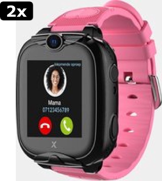 2x Xplora XGO2 Smartwatch Uni Pink - met GPS en Simkaart slot - GPS ...
