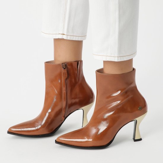 KUNOKA ALIXE ankle boot brandy - Enkellaarsjes Dames - maat 36 - Bruin ...