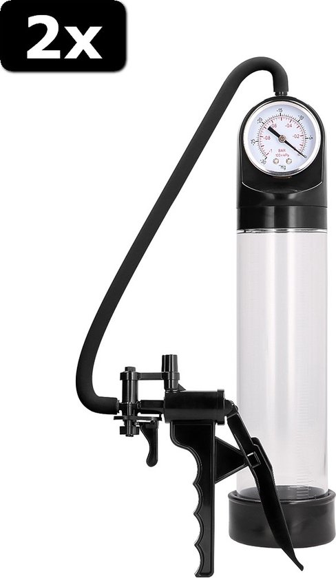 2x Elite Pump With Advanced PSI Gauge - Transparent | bol.com