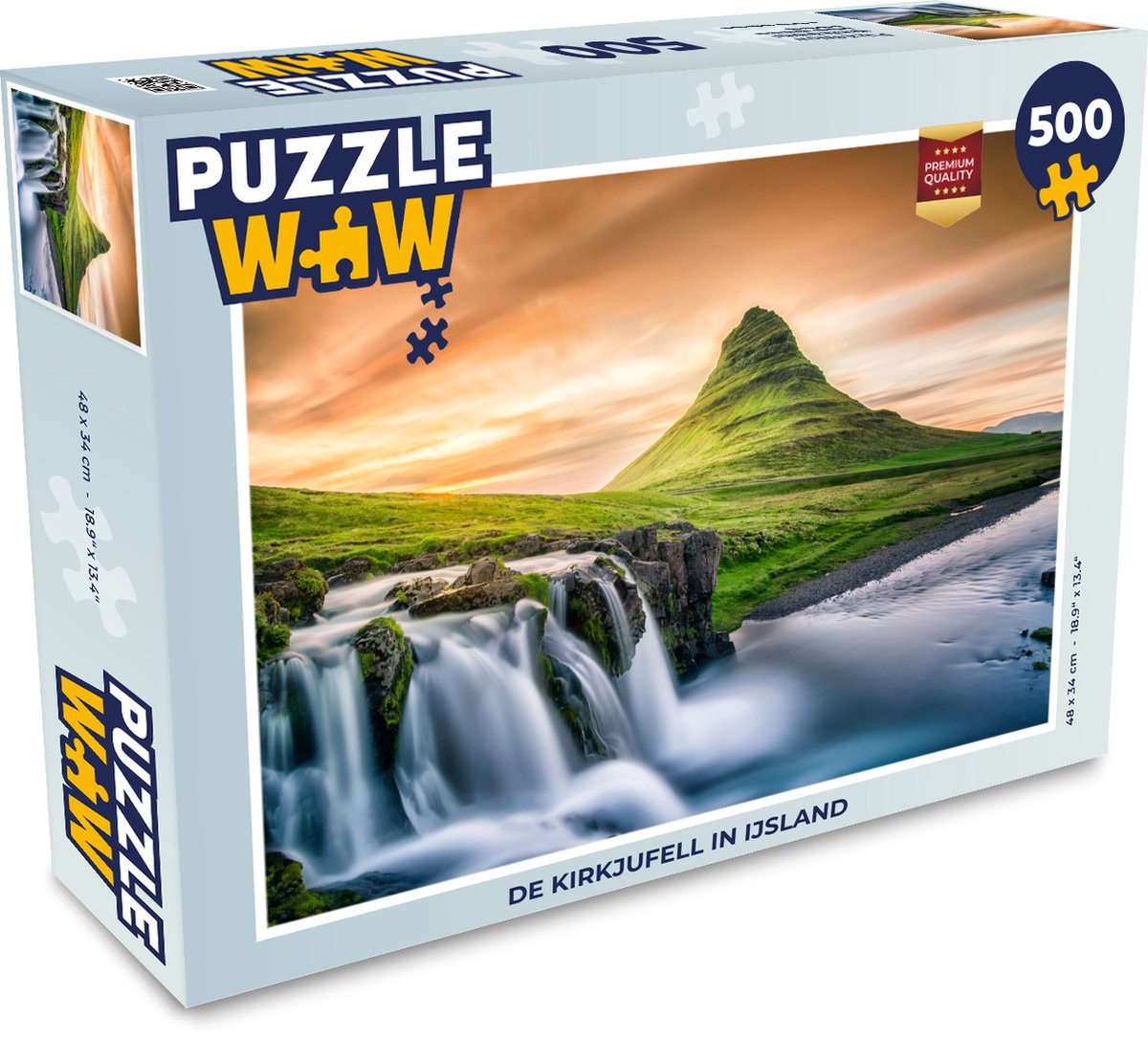Puzzel De Kirkjufell in IJsland - Legpuzzel - Puzzel 500 stukjes | bol.com