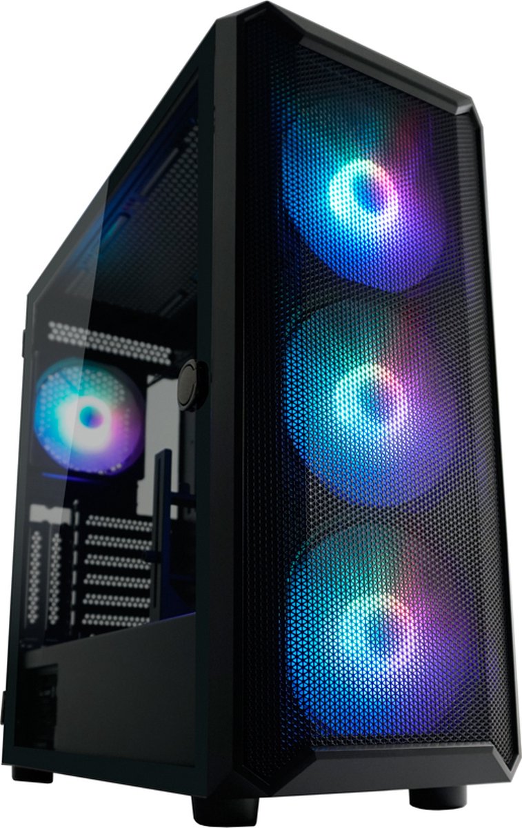 LC-POWER® Obsession Midi Tower ATX PC Case - Computer Behuizing - 4 ARGB Case Fans -... | bol