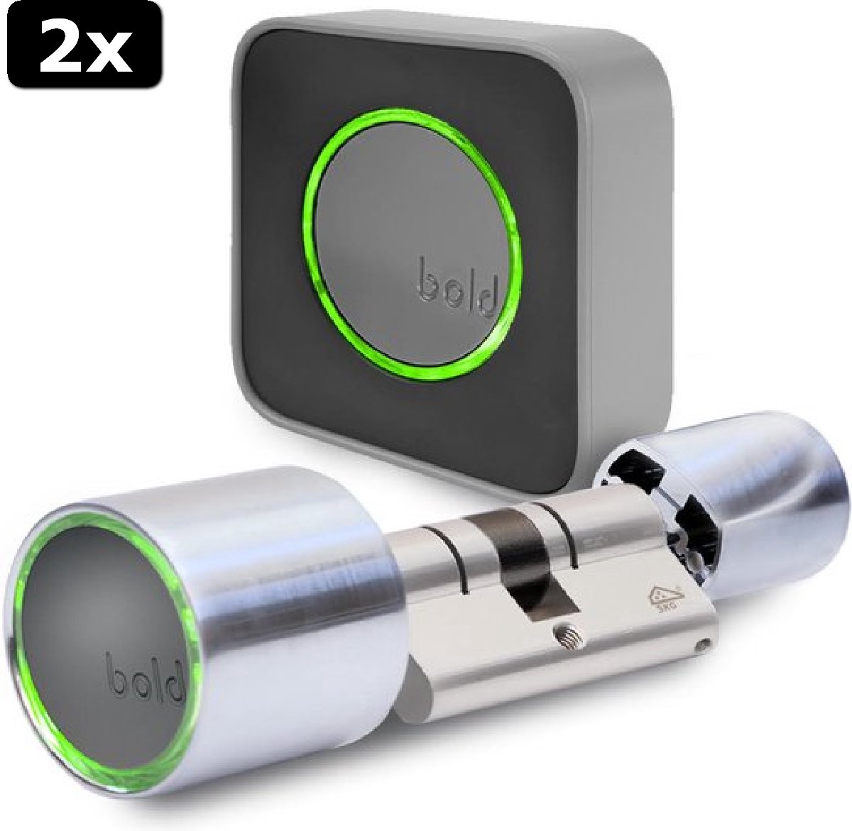 2x Bold Cilinder Bundel - Slim deurslot - Bold Smart Lock SX-33 en Bold Connect | bol.com