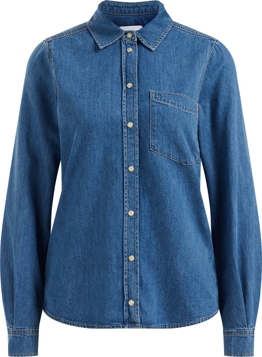 WE Fashion Dames denim blouse | bol.com