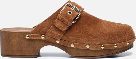 Ann Rocks Clogs sandalen cognac - Maat 38 | bol.com