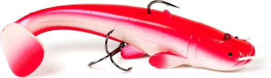 Dam Effzett Real Life Catfish Paddle Tail - Albino - 25cm - Wit | bol.com