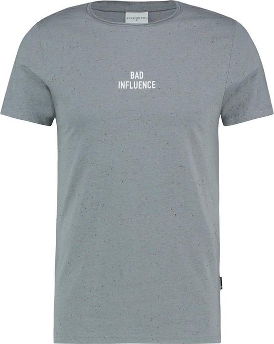 Purewhite Bad Influence T-shirt Grey | bol.com