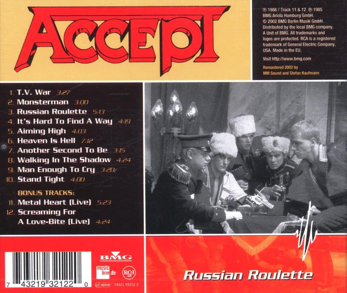 Russian Roulette, Accept | CD (album) | Muziek | bol.com