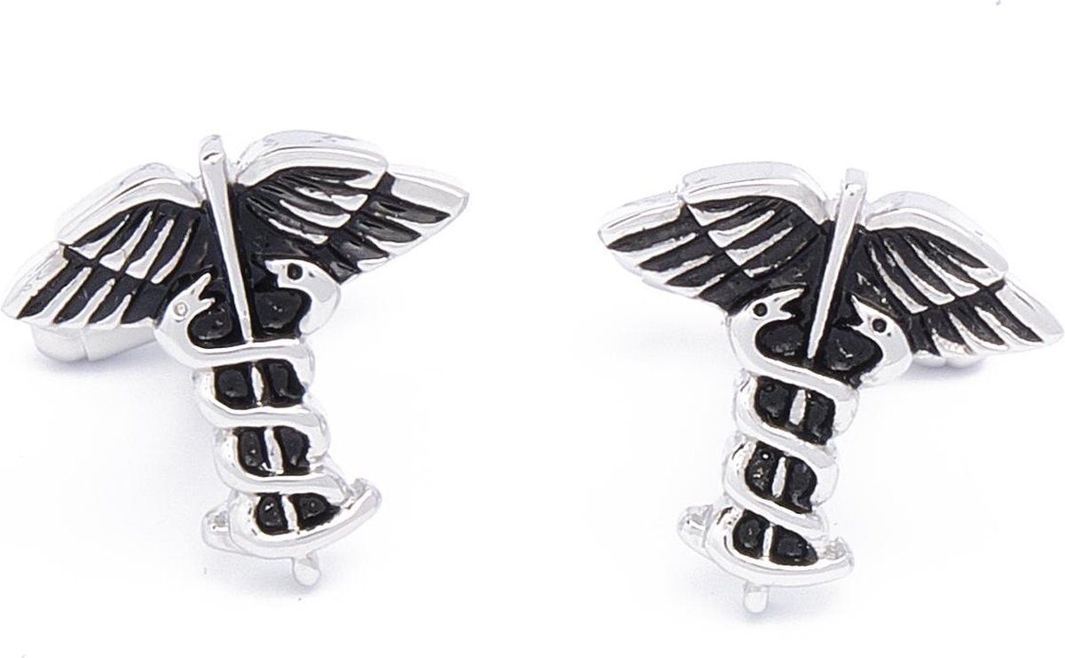 Manchetknopen - Medisch Slang Dokter Esculaap Zwart | bol