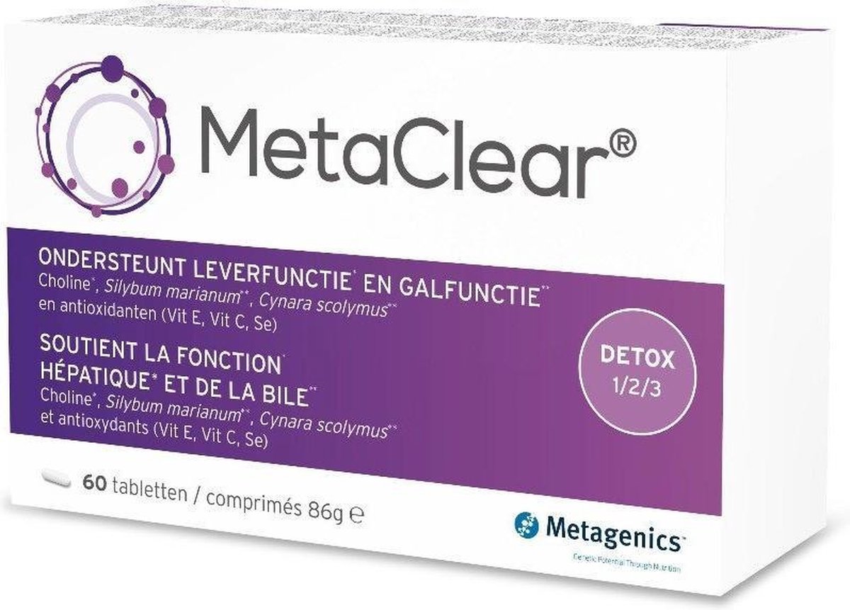 Metagenics MetaClear - 60 tabletten | bol.com