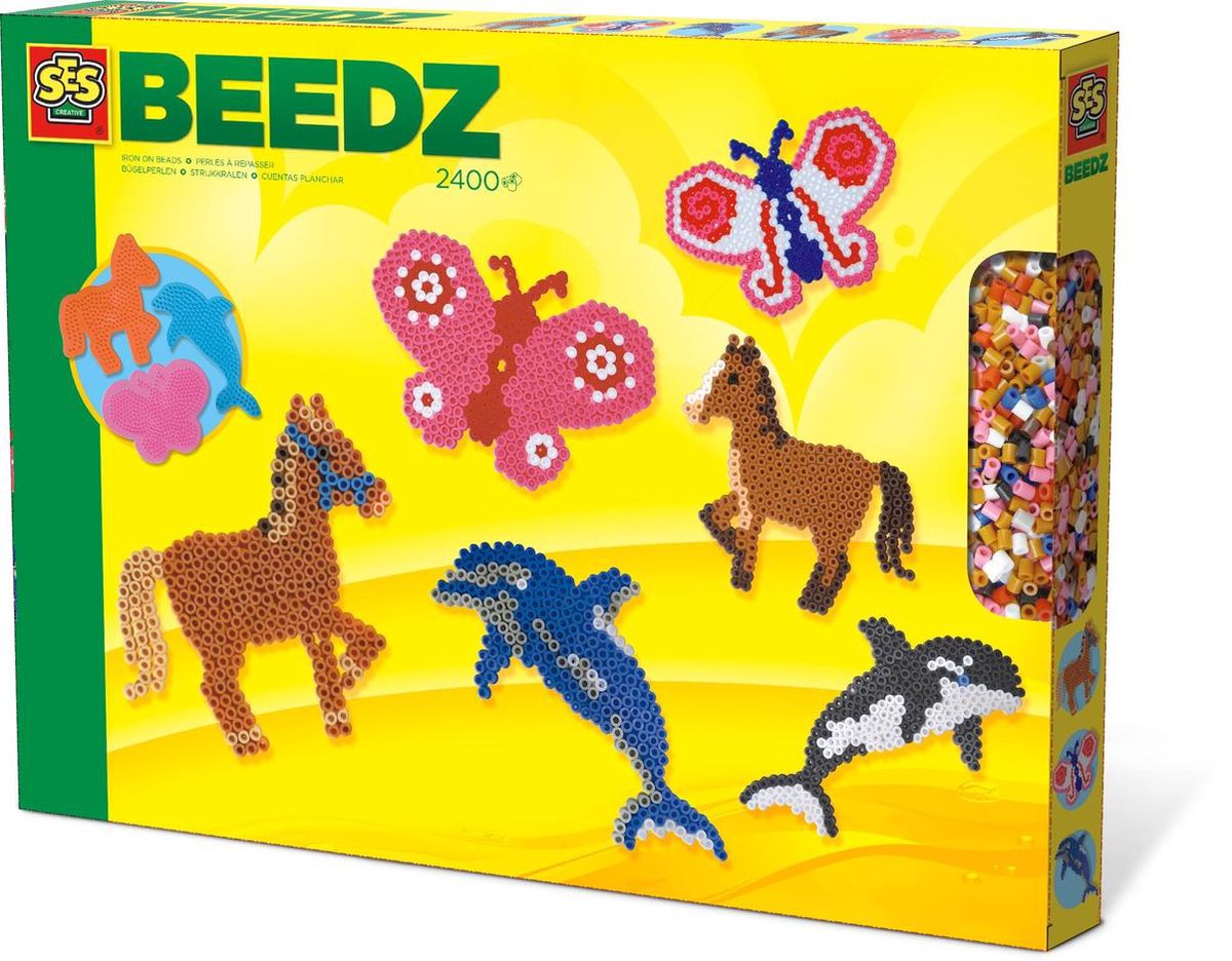Ses Strijkparels - Paard/Vlinder/Dolfijnen | bol.com
