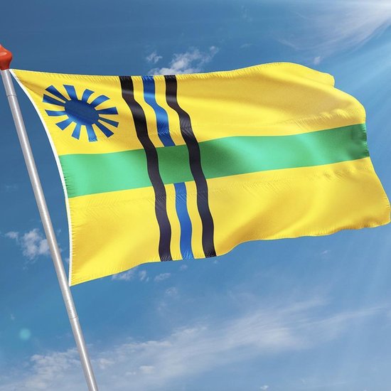 Vlag Broeksterwoude - 70 x 100 cm - Polyester | bol.com