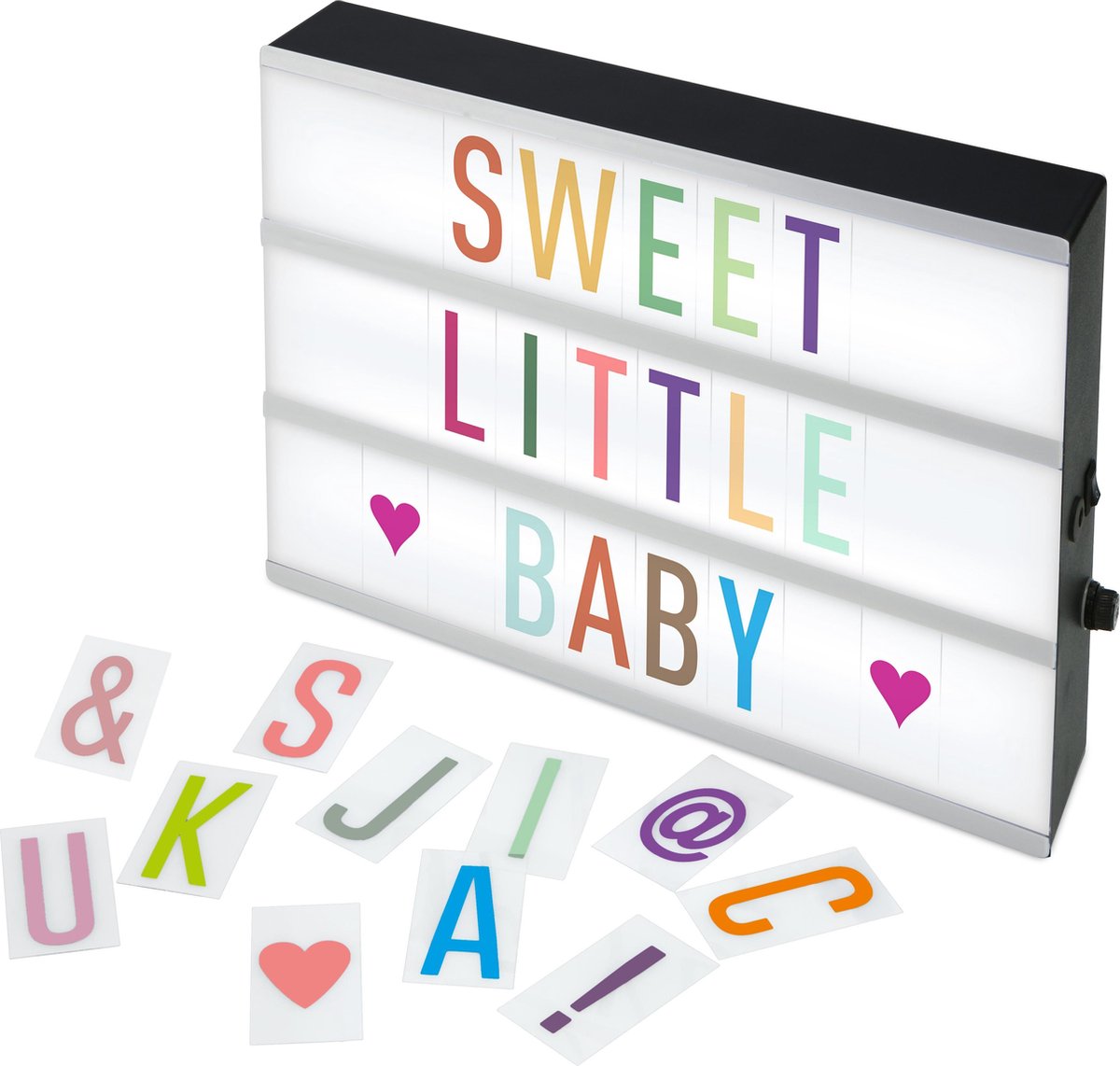 Alecto ALB-01 Letter Lightbox - Regenboog kleuren letters - Maak je ...