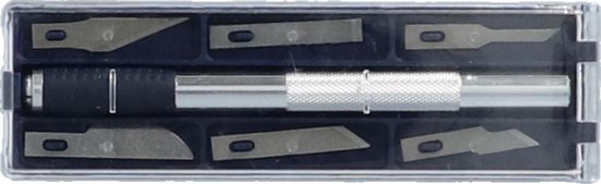 4goodz Vlijmscherpe RVS scalpel set 7-delig - hobby mesjes | bol