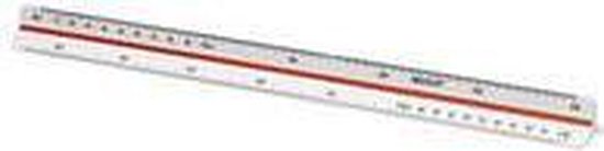 Westcott schaalstok - 30cm - schaal 1:500/1000/1250/1500/2000/2500 - AC ...
