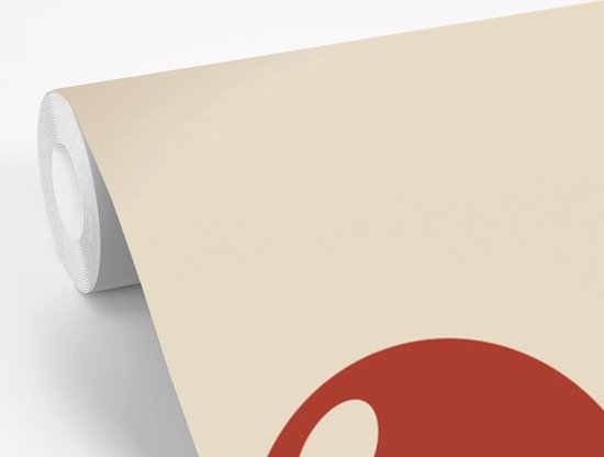 Behang - Fotobehang Een blauwe kerel met een rode ballon en een naald ...