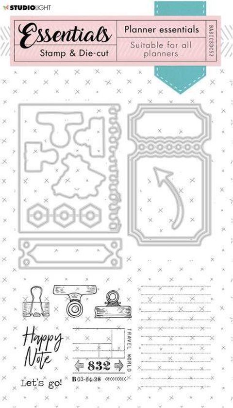 Studio Light Stamp & Die-cut Grunge Planner Essentials nr.52 BASICSDC52 ...
