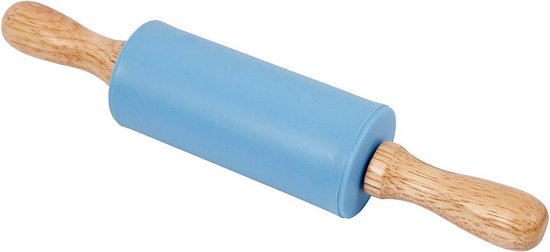 Deegroller, L: 23 cm, d 4.5 cm, lichtblauw, 1 stuk | bol