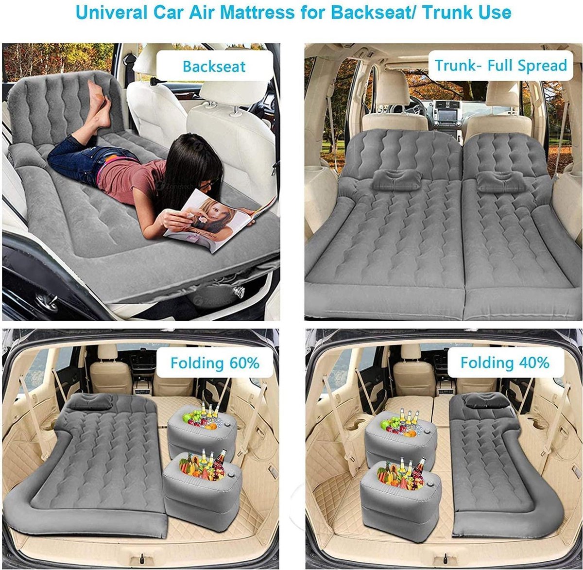 Auto Matras Luchtbed, Auto Luchtbed SUV Opblaasbare Matras Met Pomp ...