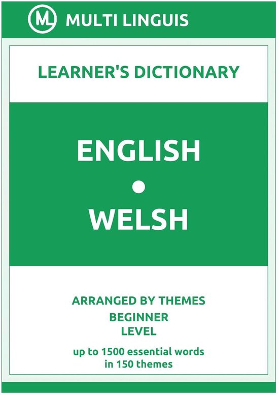 Welsh Language Dictionaries - English-Welsh Learner's Dictionary ...