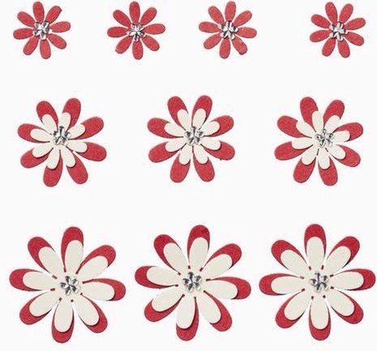 FLORELLA-Bloemen Design I rood-creme | bol