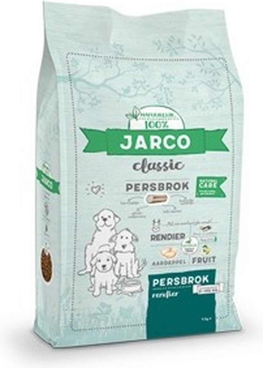 Jarco Dog Classic Adult Persbrok Rendier - Hondenvoer - 4 kg | bol.com