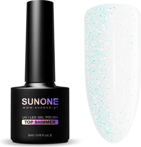 Sunone UV/LED Topcoat Shimmer No Wipe 5ml. | bol.com