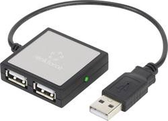 Renkforce USB 2.0-hub 4 poorten Zilver | bol