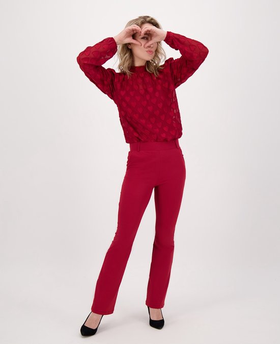 Rode Top van Je m'appelle - Dames - Maat 38 - 6 maten beschikbaar | bol