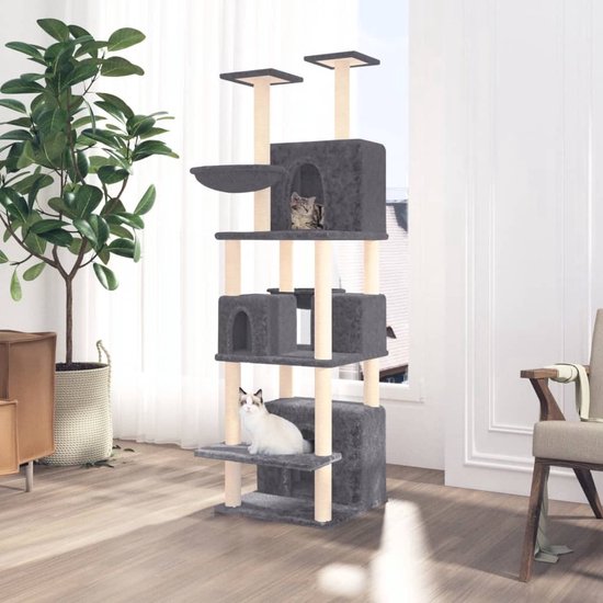 vidaXL Krabpaal - Krabpalen - Kattenpaal - - Kattenmeubel met sisal ...