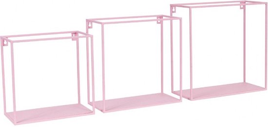 Kidsdepot wall box 3-set pink wall box 3-set pink | bol