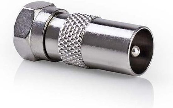 Coax plug - F-connector Adapter per stuk | bol