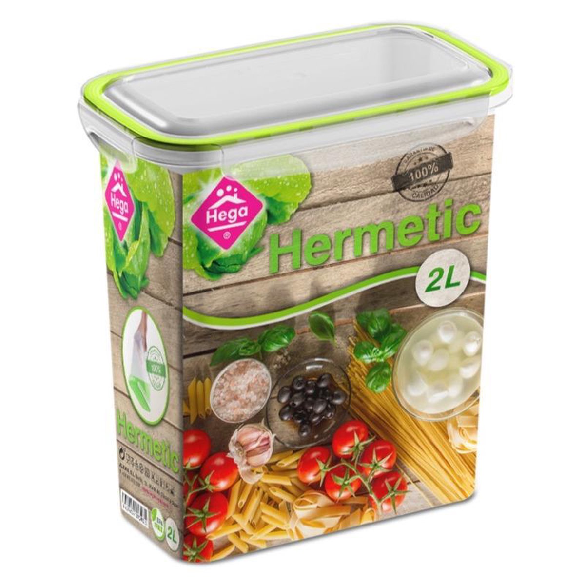 4x Récipients de stockage / aliments 2 et 4,9 litres plastique ...