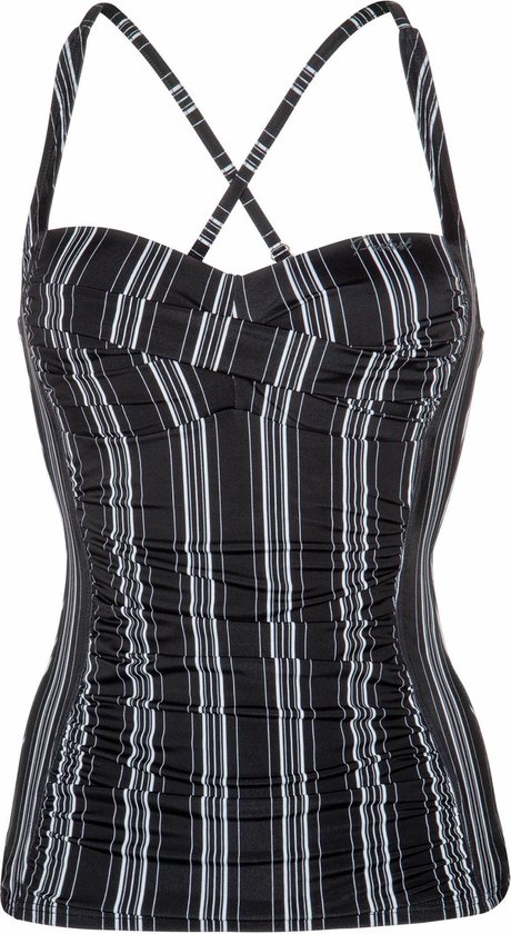 Protest MM FEMME 20 BCUP Tankini top Dames - True Black - Maat XS/34 | bol
