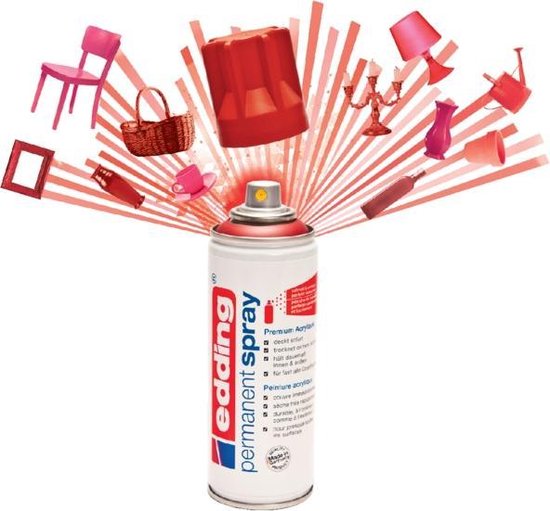 edding 5200 permanent spray premium acrylverf diepzwart mat RAL 9005 ...