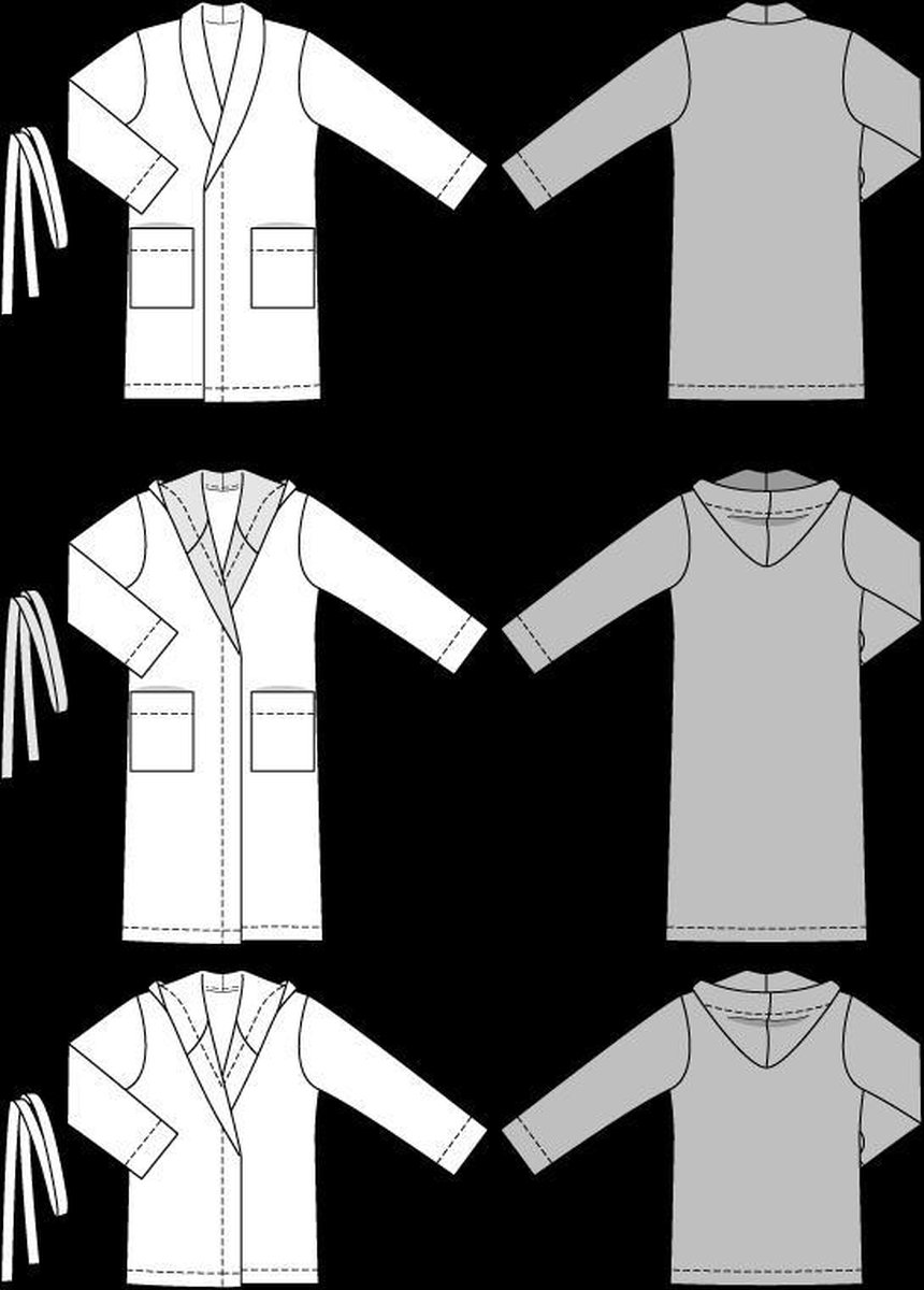 Burda Naaipatroon 6740 - Badjas in variaties | bol