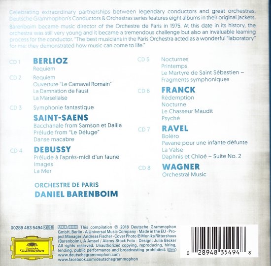 Daniel Barenboim & Orchestre De Paris, Daniel Barenboim, Orchestre De Paris | CD... | bol
