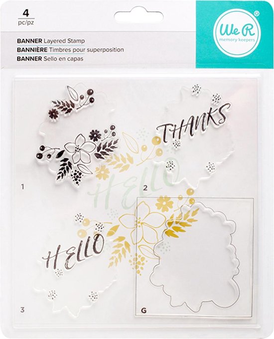 We R Memory Keepers • Layered Stamp Ste Banner | bol.com