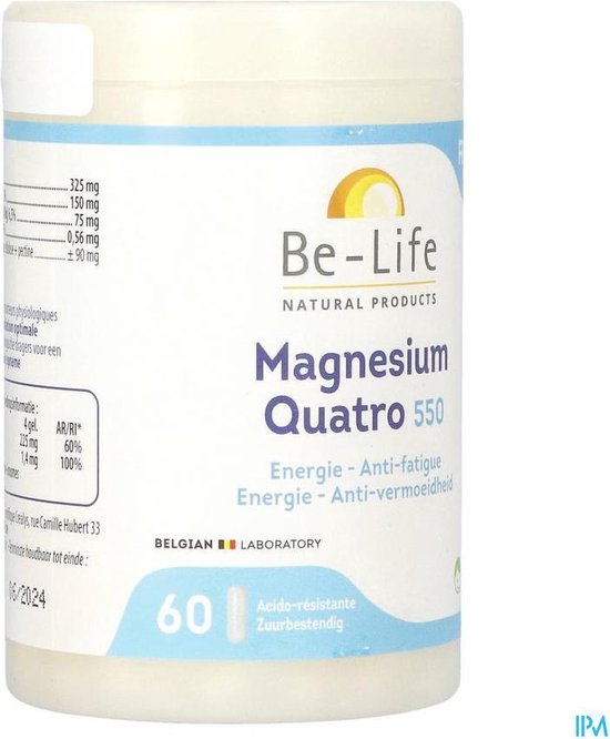 Magnesium Quatro 550 Be Life Pot Caps 60 | bol