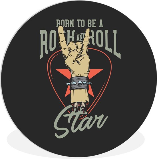 WallCircle - Wall Circle - Wall Circle Indoor - ' Born to be a rock and ...