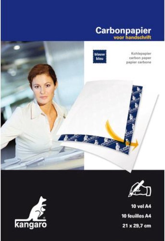 carbonpapier A4 29,7 x 21 cm blauw 10 stuks | bol