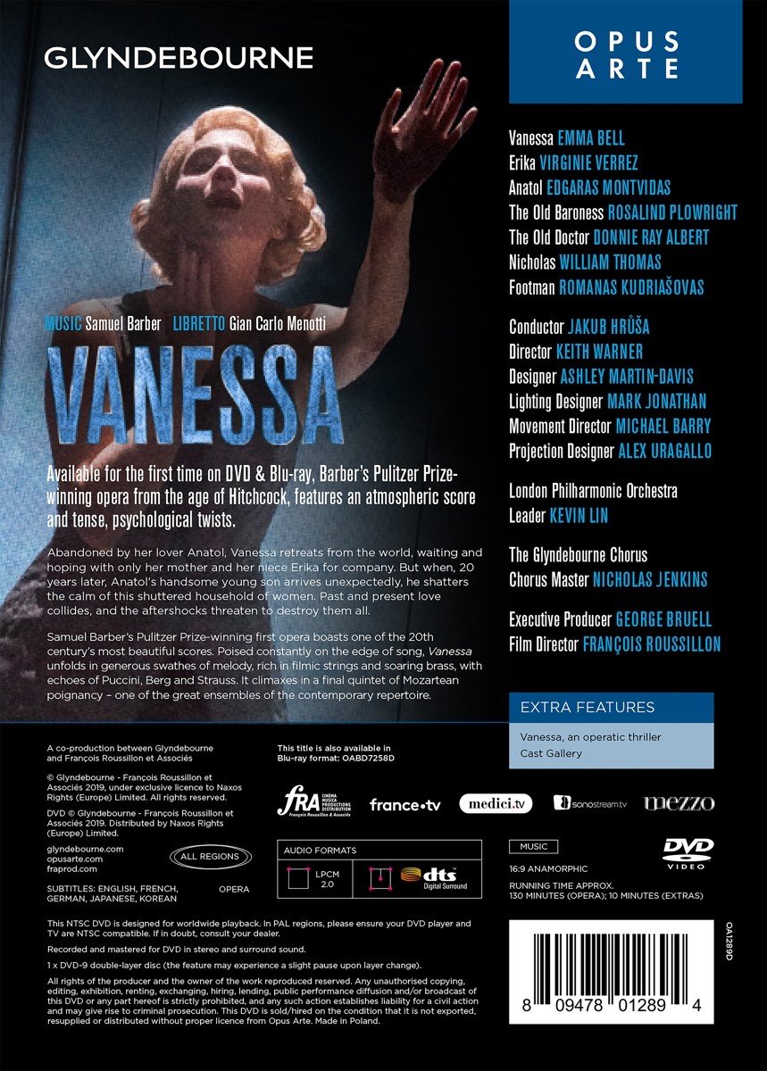 London Philharmonic Orchestra, Jakub Hrusa - Barber: Vanessa (DVD ...