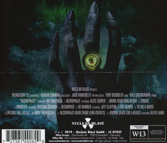 Necrophaze, Wednesday 13 | CD (album) | Muziek | bol.com