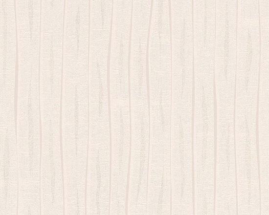 STREPEN BEHANG - Beige Creme Overschilderbaar - AS Creation Flavour ...