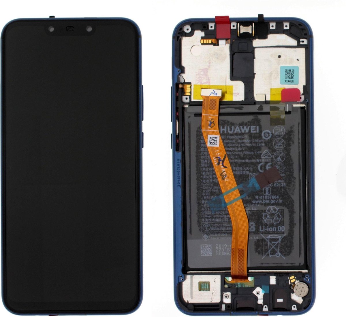 Huawei Mate 20 lite (SNE-LX1) Display/Beeldscherm, Sapphire Blue/Blauw ...