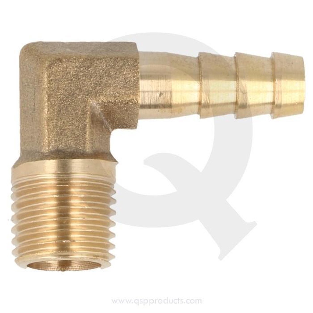 Slangpilaar messing 90° 10 mm - 1/4 NPT | bol