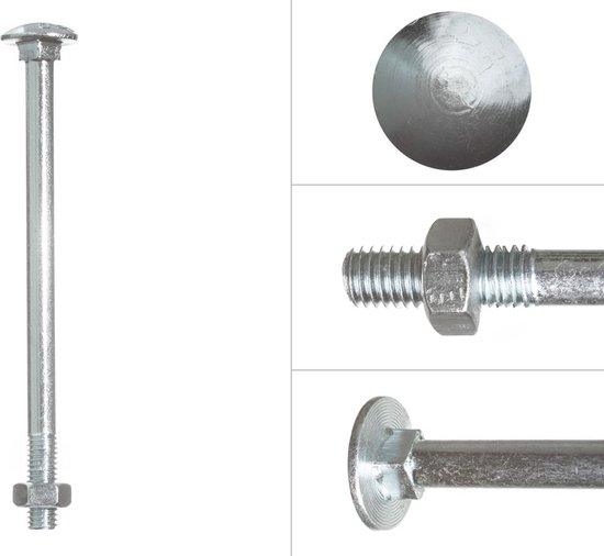 Wovar Slotbouten Verzinkt M8 x 120 mm | 100 stuks | bol